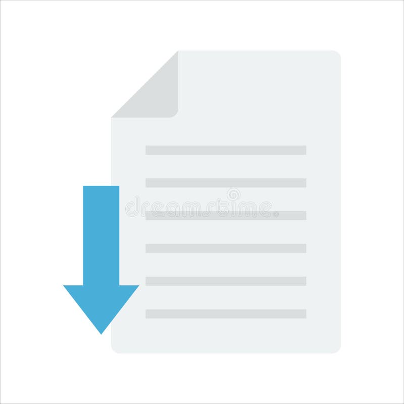 File and Folder Icon stock vector. Illustration of font - 269795954