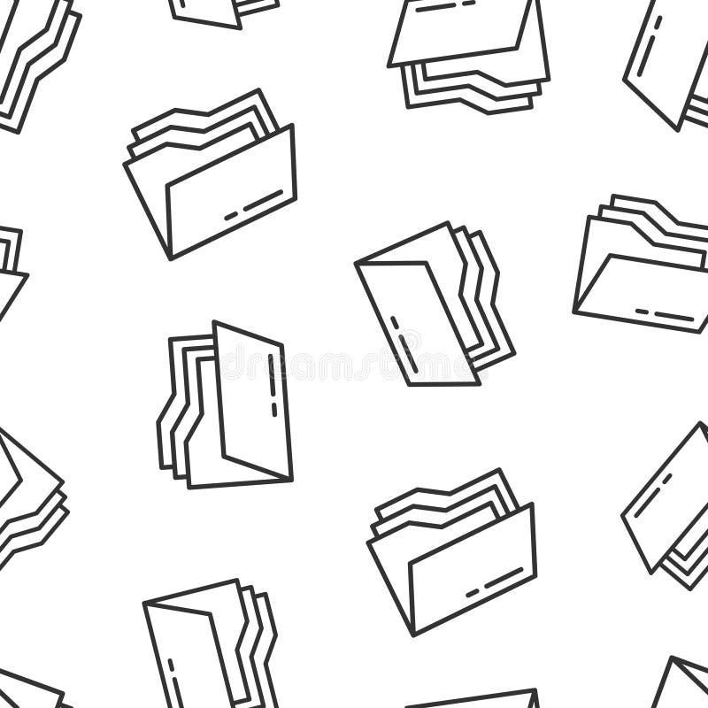 File Folder Icon in Flat Style. Documents Archive Vector Illustration ...