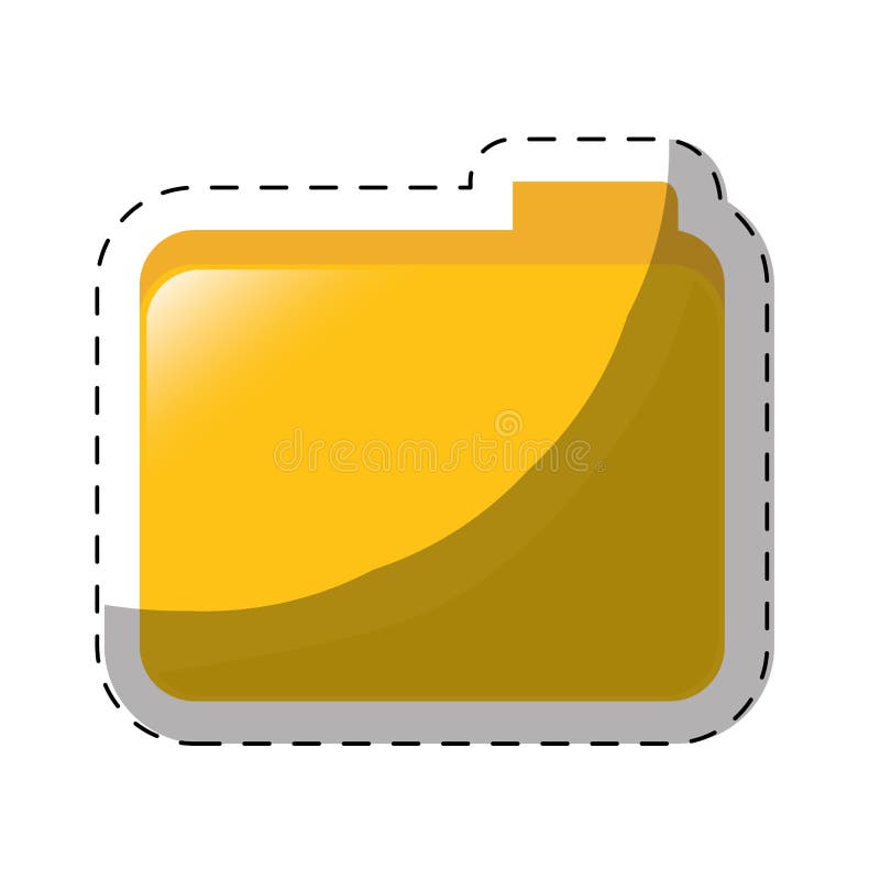 File folder icon image stock illustration. Illustration of folded ...