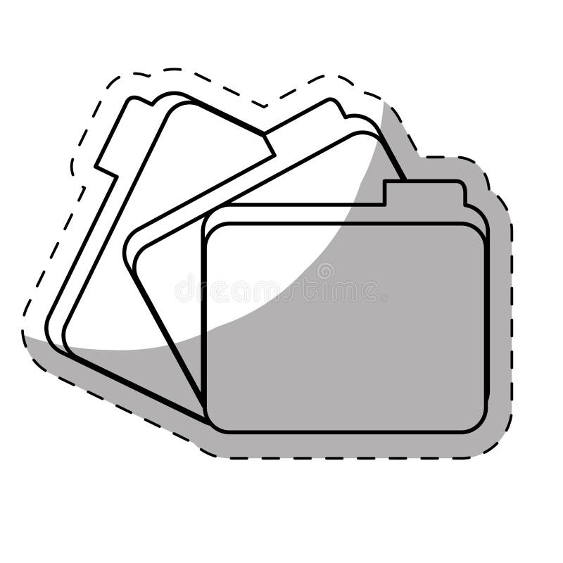 File folder icon image stock illustration. Illustration of cover - 84979989