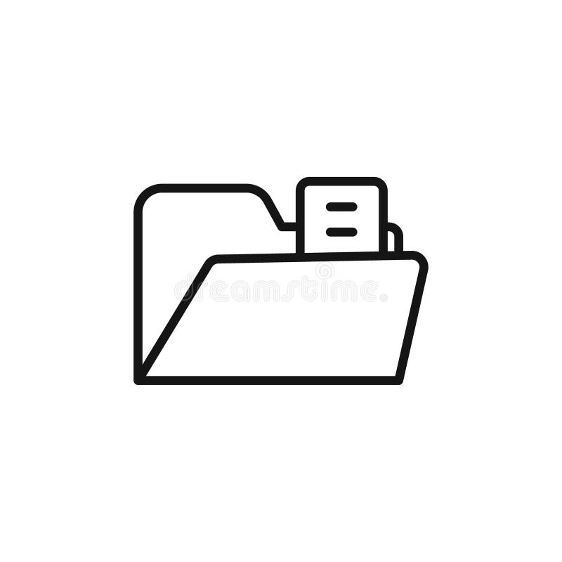 File Folder Icon Perfect for Document Organization Stock Vector ...