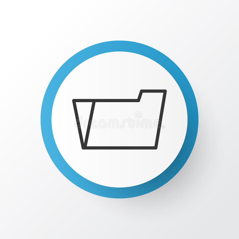 File Folder Icon Symbol. Premium Quality Isolated Document Case Element ...