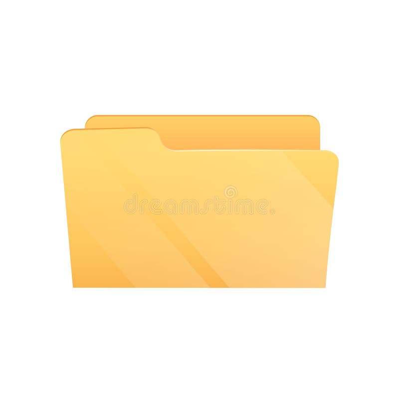 File Folder Icon Vector Illustration Stock Vector - Illustration of ...
