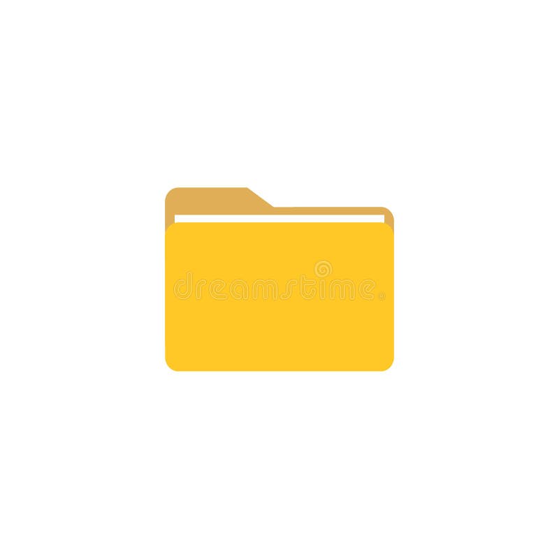 File, Folder Icon. Vector Illustration, Flat Design Stock Illustration ...