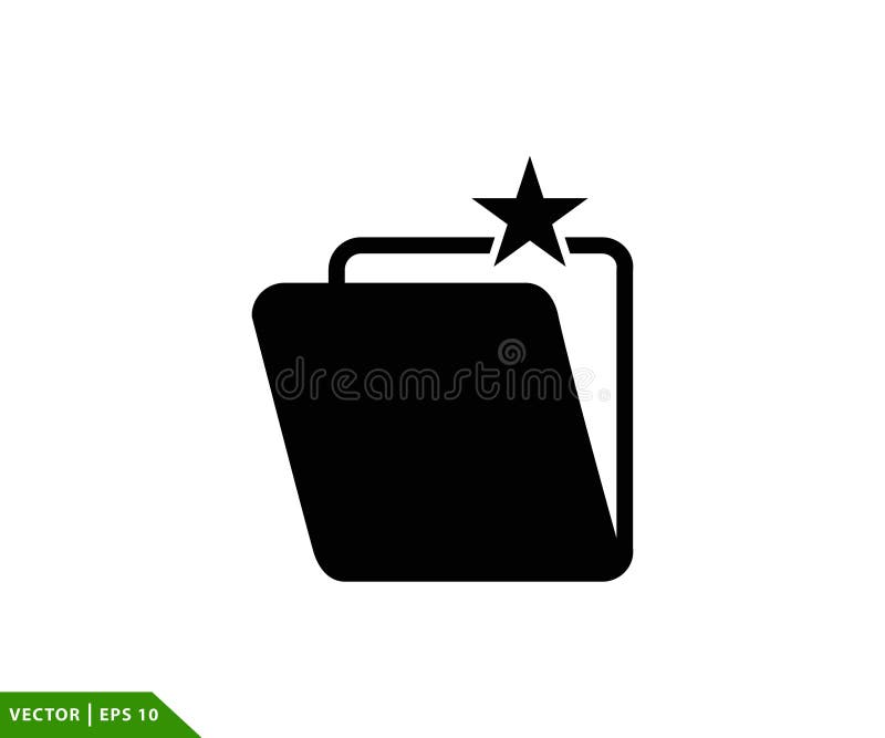File Folder Icon Vector Logo Design Template Stock Vector ...