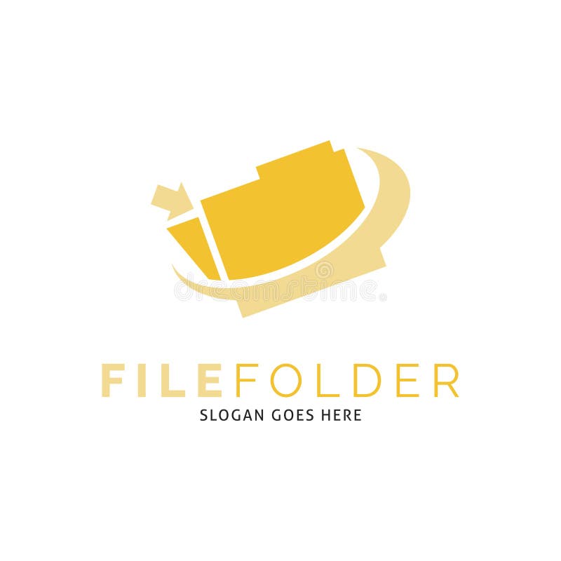 File Folder Icon Vector Logo Template Illustration Design Stock Vector ...