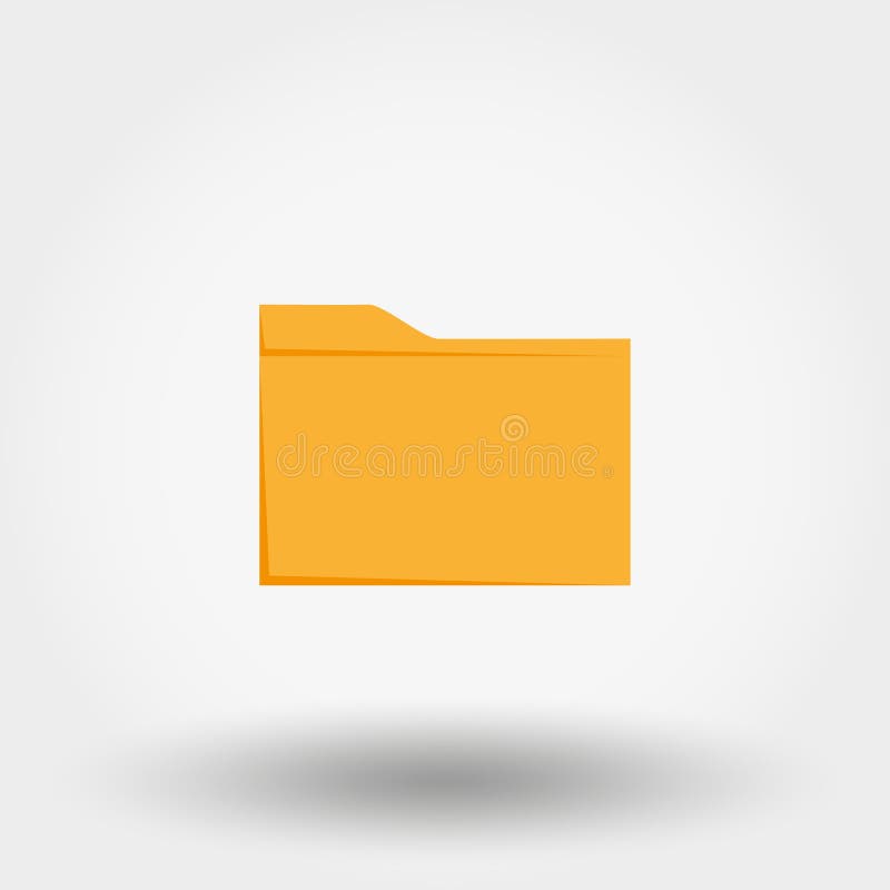 Flat folder Icon stock illustration. Illustration of data - 124205212