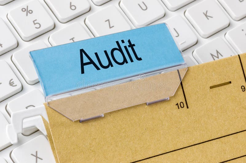 File Folder Labeled with Audit Stock Image - Image of folder, file ...