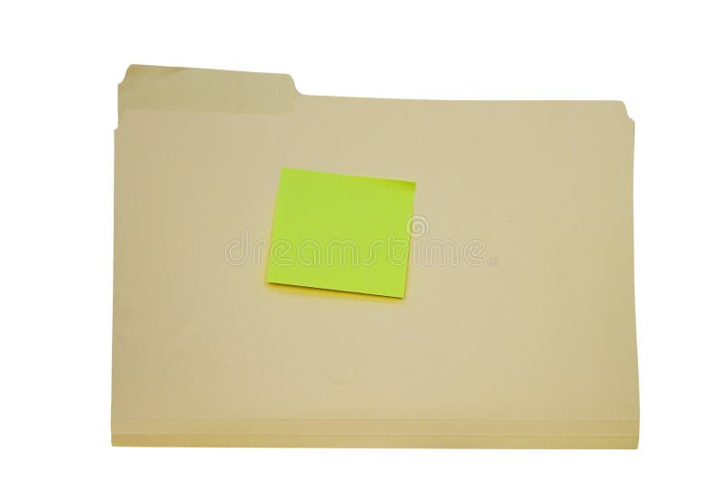 File folder stock photo. Image of written, yellow, sticky - 51467808