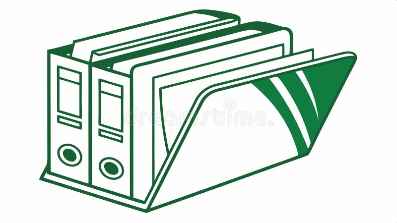 File Folder Outline, Document and Organization Icon. Vector Design Generative AI Stock Vector ...