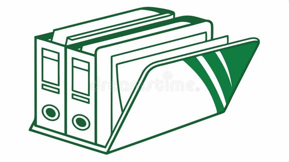 File Folder Outline, Document and Organization Icon. Vector Design ...