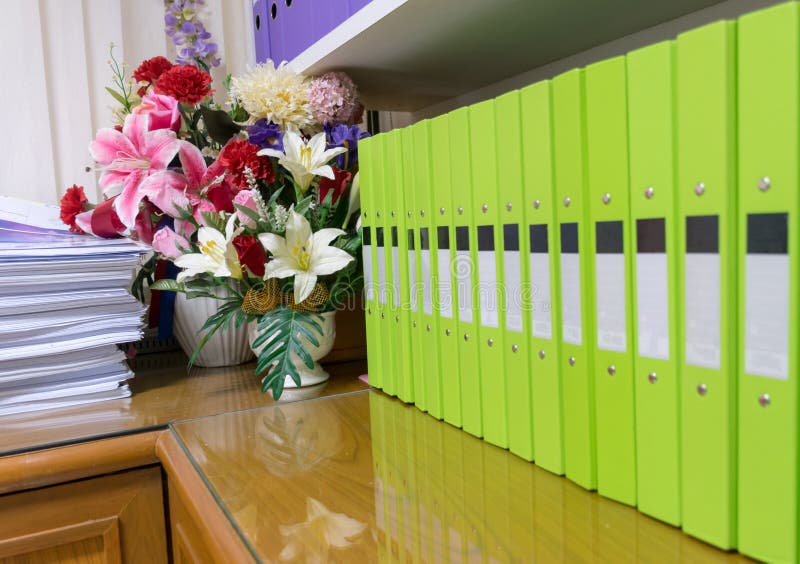 Old folder with papers stock image. Image of documents - 20035033