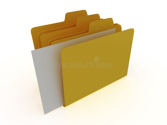 File Folder Stack stock illustration. Illustration of computer - 13499504