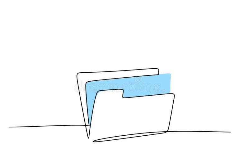 File Folder Line Drawing Stock Illustrations – 3,456 File Folder Line ...