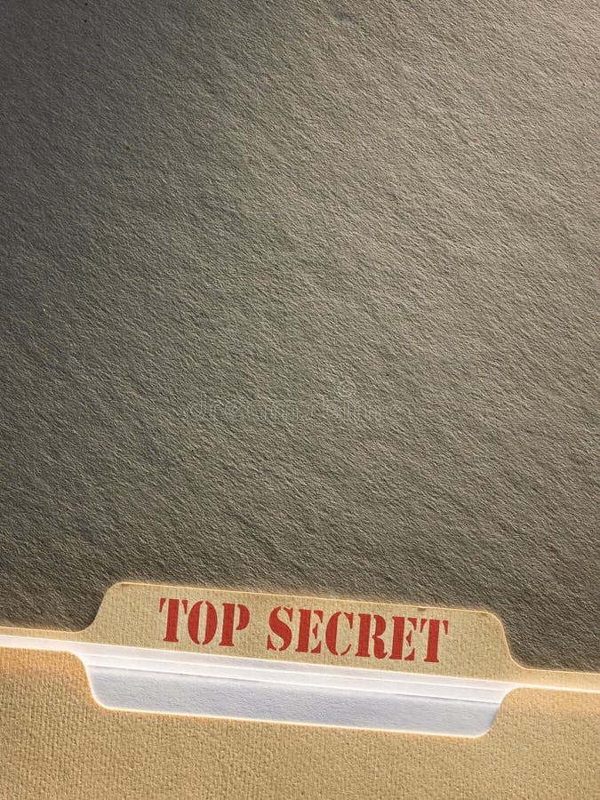Top secret folder. stock photo. Image of table, reminder - 47623130