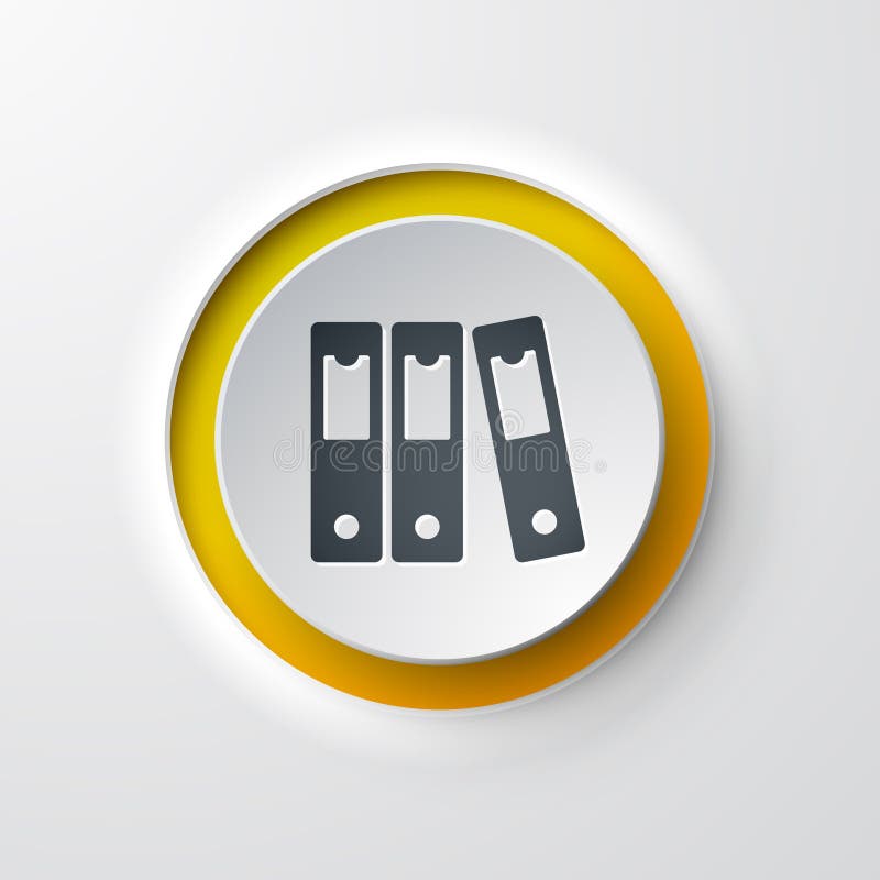 File Folder web icon stock illustration. Illustration of isolated ...
