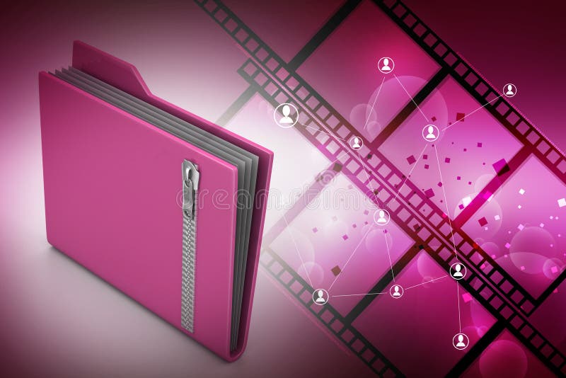 File folder with zip stock illustration. Illustration of sheet - 50726924