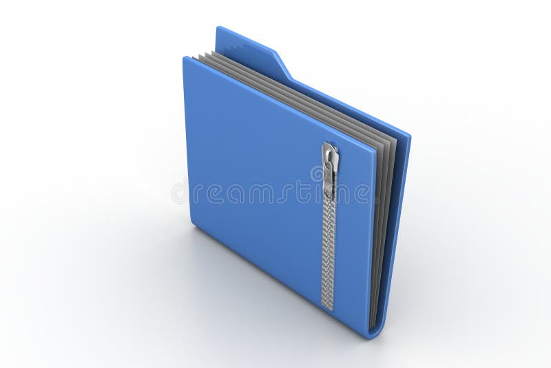 Folder with zip stock illustration. Illustration of internet - 21230068