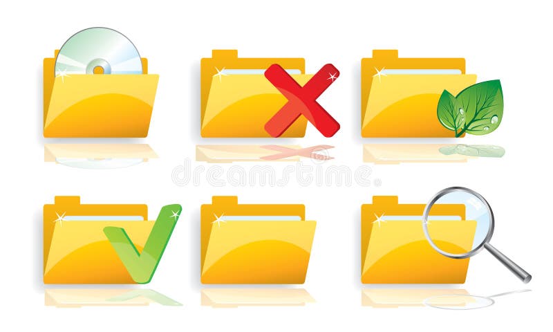 File folders stock vector. Illustration of folders, trouble - 15915266