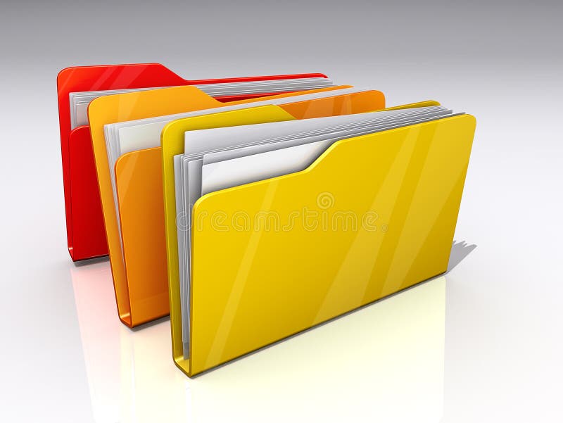 File folders stock photo. Image of folders, storage, space - 10600044