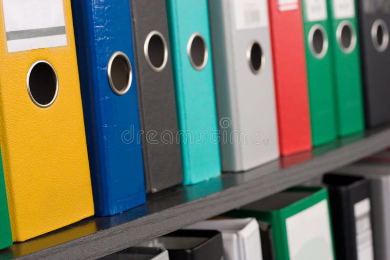 File folders stock image. Image of files, paperwork, perspective - 12893553