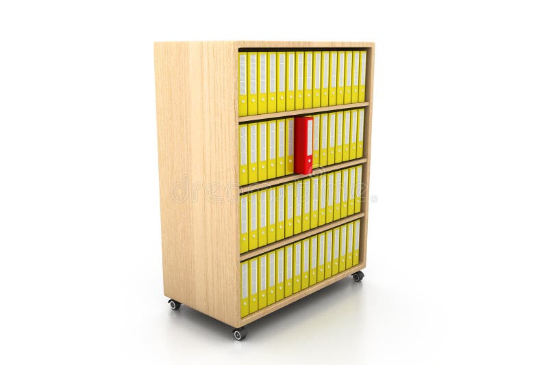 File folders stock illustration. Illustration of organize - 49858558