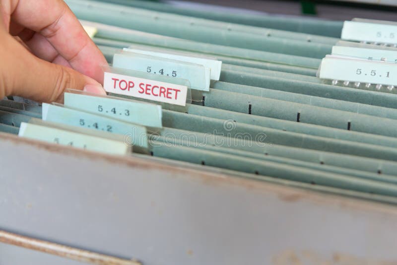 File Folders in a Filing Cabinet Stock Photo - Image of files ...