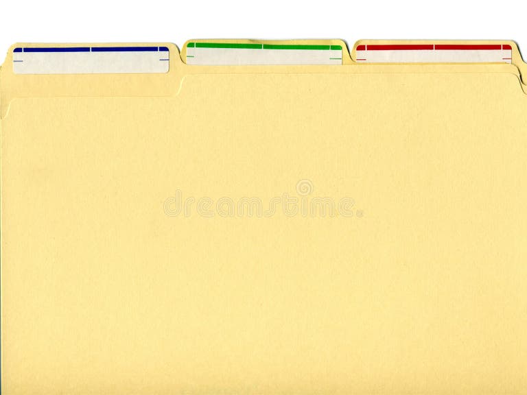 File folders with labels stock photo. Image of folder - 6140110