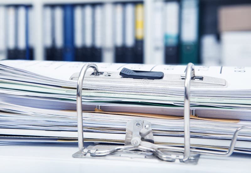 File folders in office stock image. Image of office, pencils - 49584497