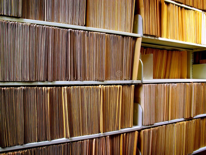 File Folders on Shelf stock photo. Image of clean, papers - 10406386
