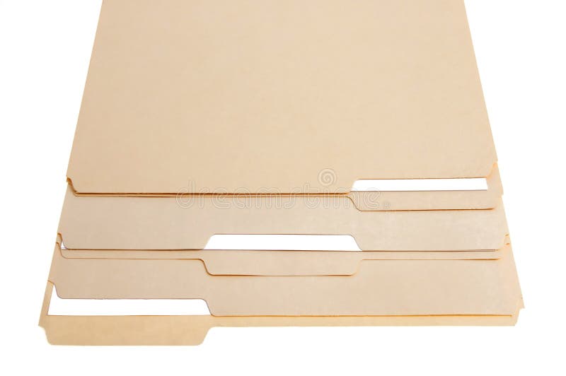 File Folders with Tabs stock photo. Image of isolated - 22174818