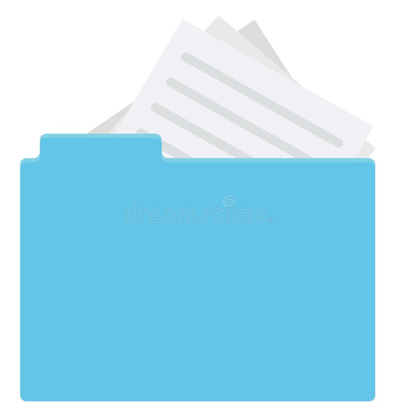 File Folders Vector Icon that Can Be Easily Edit or Modified Stock ...