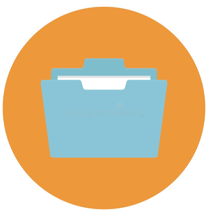 File Folders Vector Icon that Can Be Easily Edit or Modified Stock ...