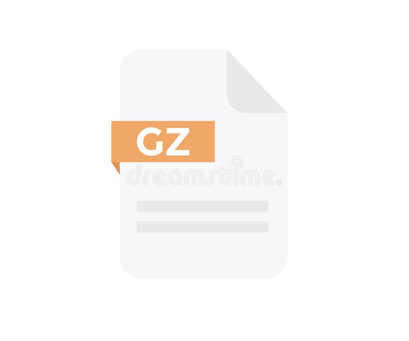 File Format GZ Logo Design. Document File Icon, Internet, Extension ...