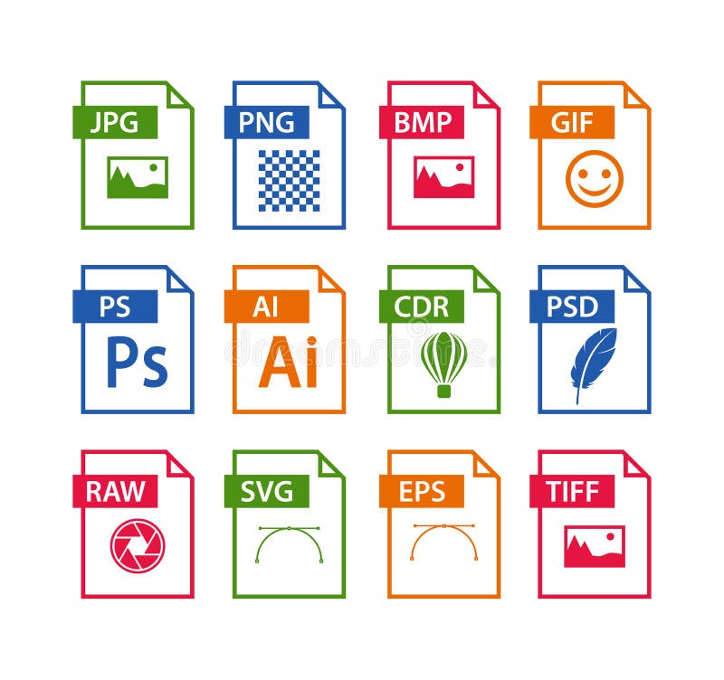 File Format Icon Set. Images File Type Icons Stock Vector ... File Format Icon Set. Images File Type Icons Stock Vector ...