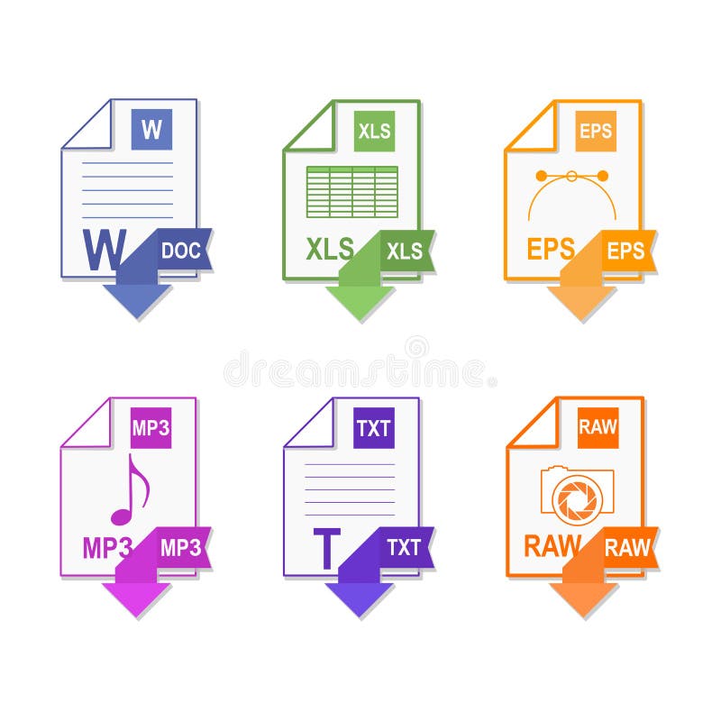 Digital format file icon editorial stock photo. Illustration of program ...