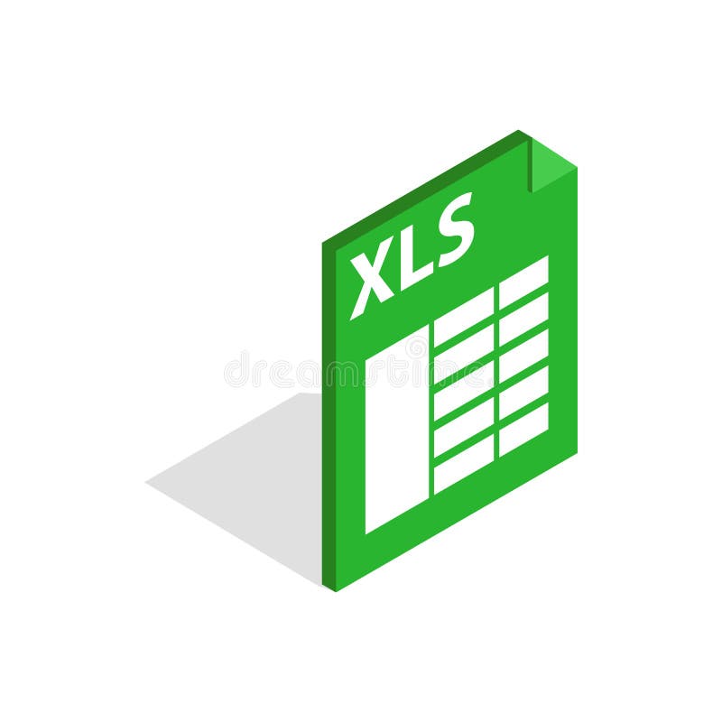 File Format Xls Icon, Isometric 3d Style Stock Vector - Illustration of ... File Format Xls Icon, Isometric 3d Style Stock Vector - Illustration of ...