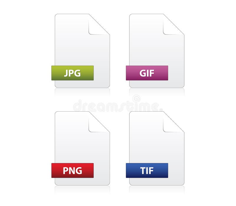 File formats icon set stock illustration. Illustration of modern - 25760883