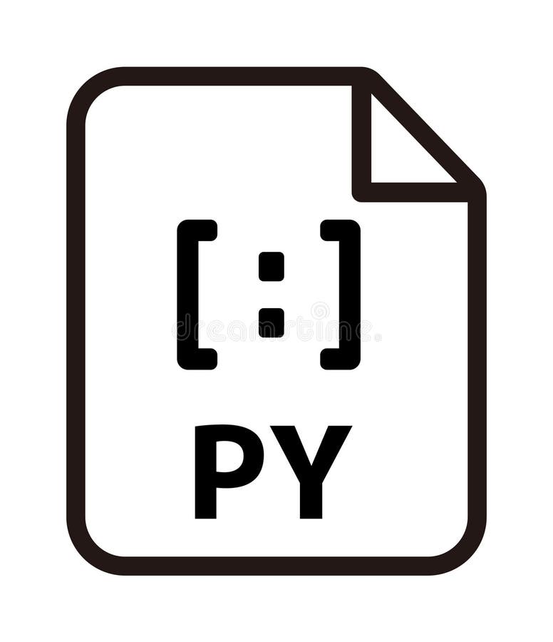 File Formats Vector Icon Illustration .py , Python Stock Vector ... File Formats Vector Icon Illustration .py , Python Stock Vector ...