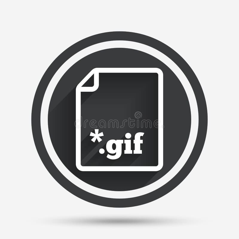 File GIF Sign Icon. Download Image File. Stock Vector - Illustration of ...