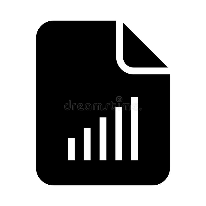 FILE graph glyphs icon stock illustration. Illustration of design ...