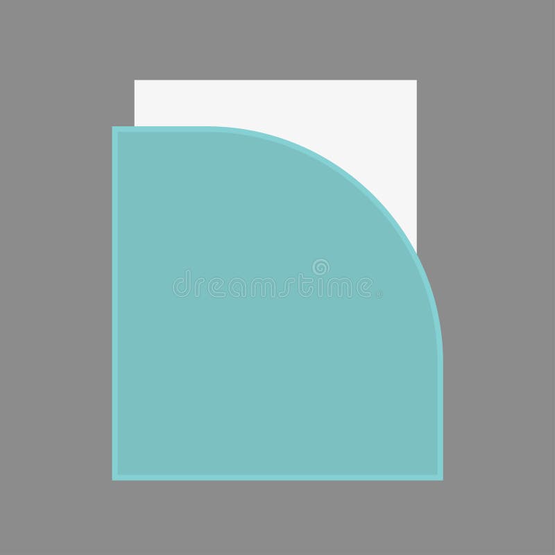 File Holder Binder Design Vector Flat Icon. Archive Sheet Stationary ...