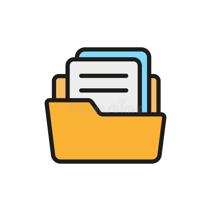 File Holder Icon Vector Design Templates Simple and Modern Stock Vector ...