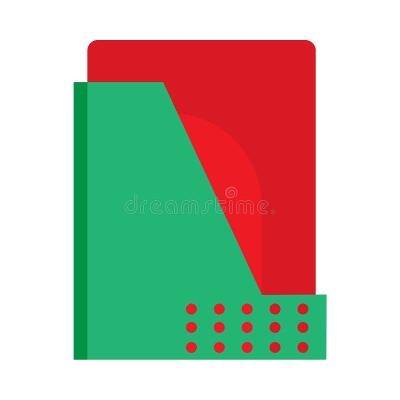 File Holder Vector Icon Business Paper Blank Document Folder. Binder ...