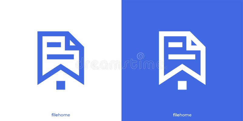 Simple File Home Logo. Home, House and File Document Icon Graphic Stock ...