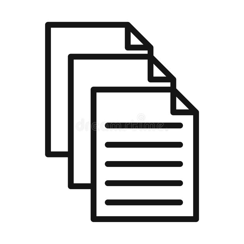 File Management Icon for Digital Documentation and Office Workflow ...