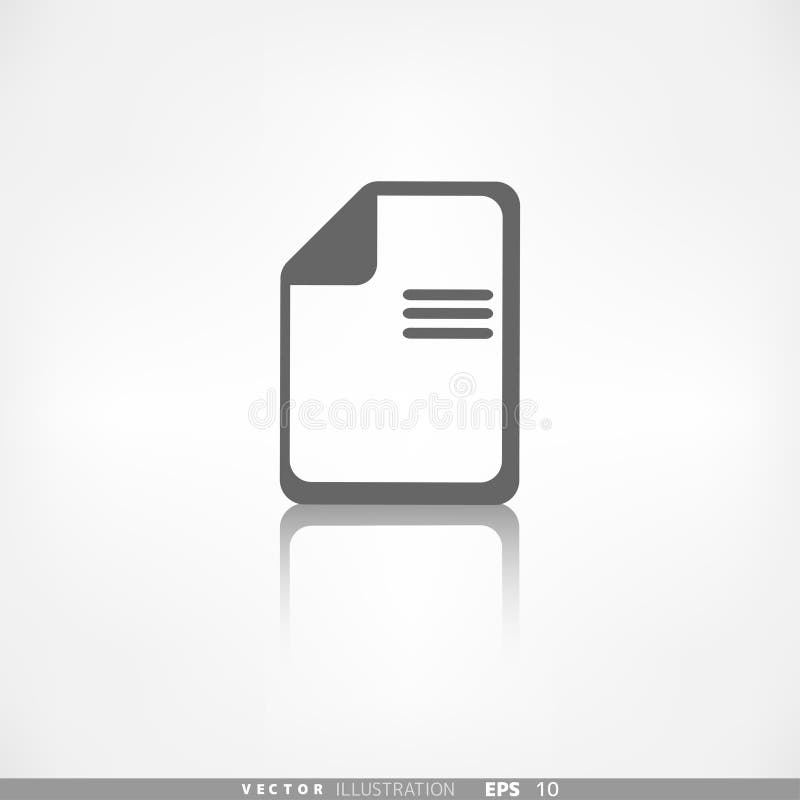 File Icon. Data Symbol. Document Format. Stock Vector - Illustration of ...