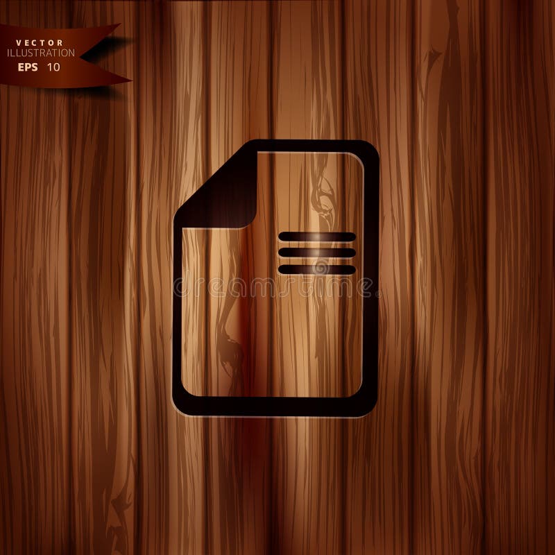 File Icon. Data Symbol. Document Format. Stock Vector - Illustration of ...