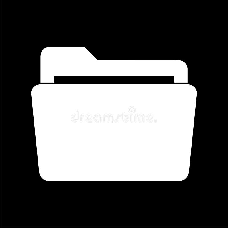 Icon folder stock vector. Illustration of game, interface - 42028945
