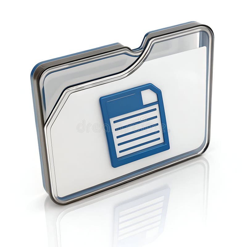 "File Icon Illustration Isolated on White Background Stock Illustration ...